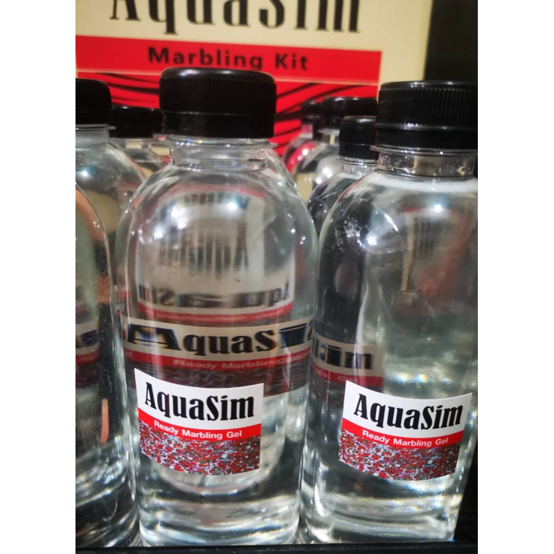 AquaSim Ready Marbling Gel น้ำเจลพร้อมใช้สำหรับงานศิลปะ บ นผิวน้ำ marbling art | Shopee Thailand