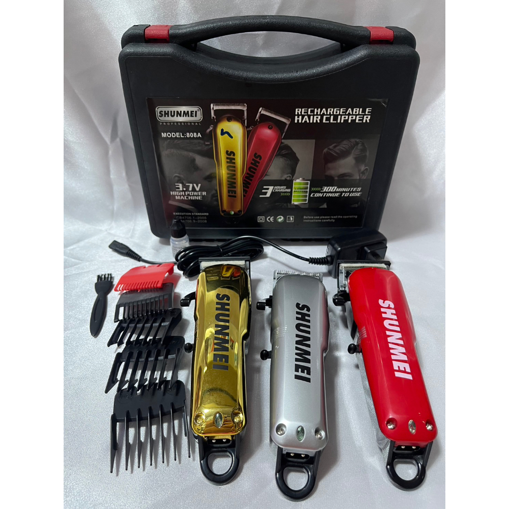 Shunmei 808A ปัตตาเลี่ยนสำหรับมืออาชีพตัดผมไร้สายTrimmer 6500-7000 รอบต่อนาที มี3สี ให้เลือกสี ...