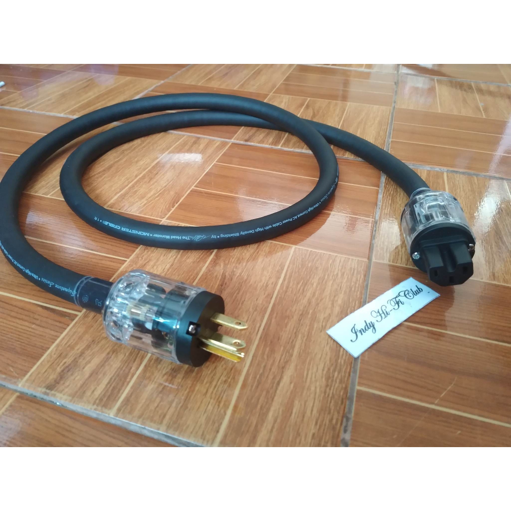 *สายไฟ Monster Cable PowerLine 400 Signature Series หัวท้าย ชุบทอง ...