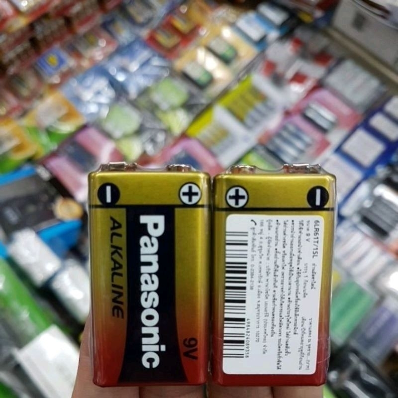 (แพคซีล 1ก้อน) ถ่าน Panasonic 9V Alkaline จำนวน1ก้อน (ชาร์จไม่ได้) รหัส6LR61T ของแท้บริษัท มี ...