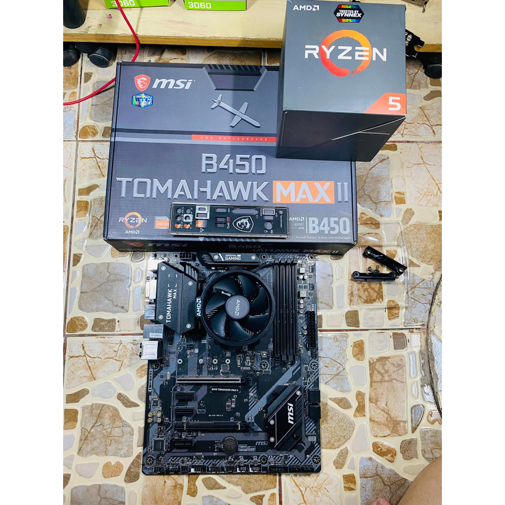 ขายซีพียูกับเมนบอร์ดมือสอง AMD RYZEN 5 2600,MSI AM4 MSI B450 TOMAHAWK | Shopee Thailand