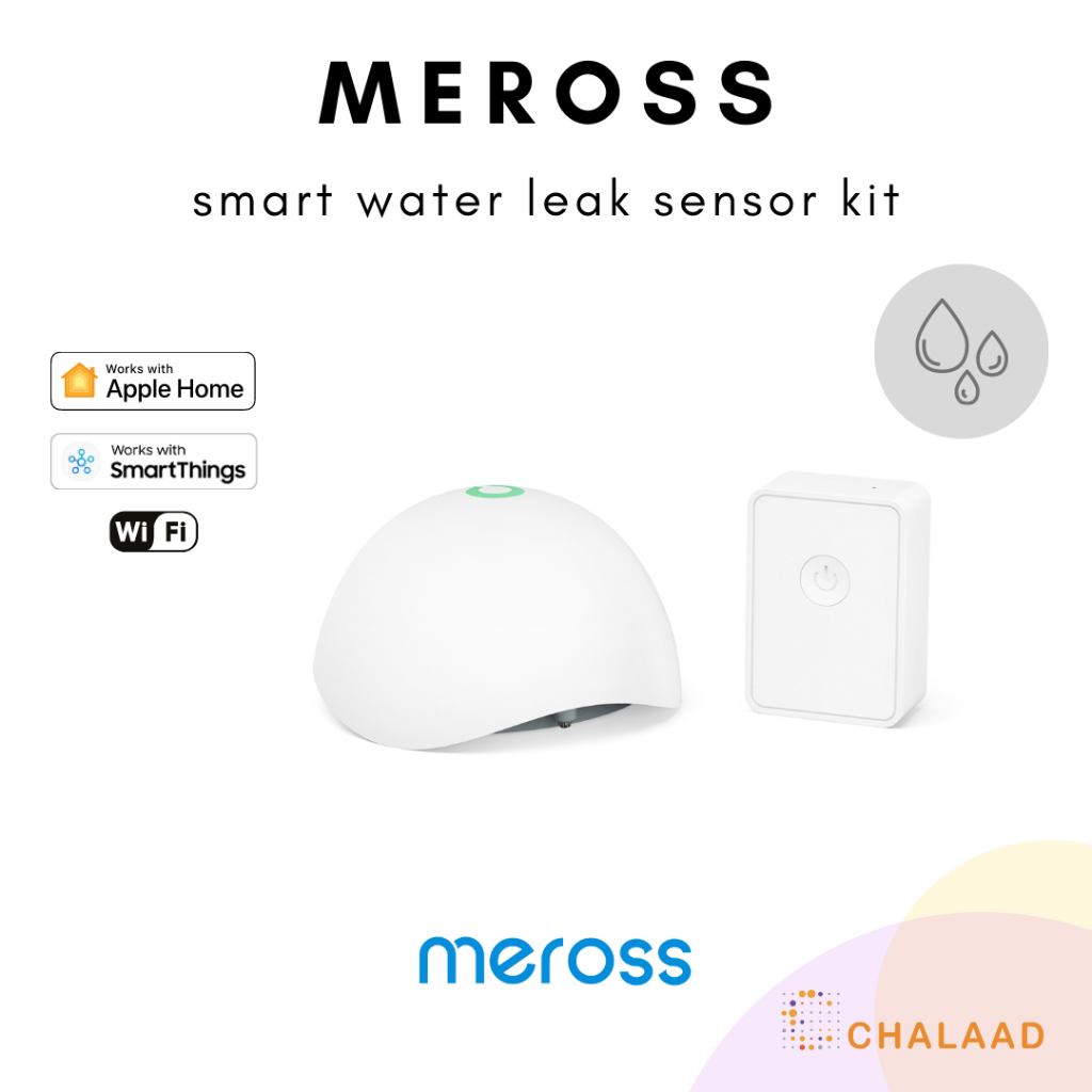Meross Smart Water Leak Sensor Kit เครื่องตรวจจับน้ำรั่ว น้ำท่วม แจ้ง ...