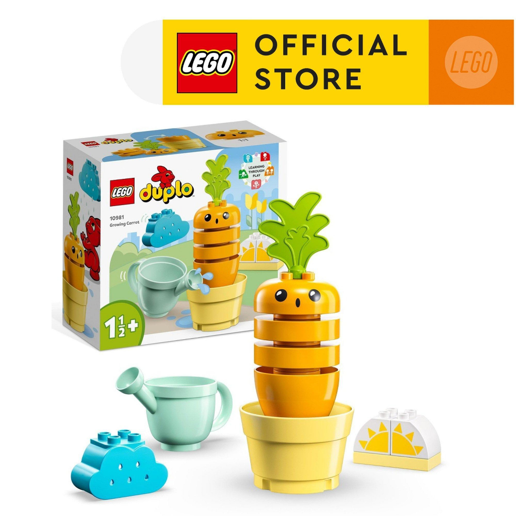 LEGO DUPLO My First 10981 Growing Carrot Building Toy Set (11 Pieces ...
