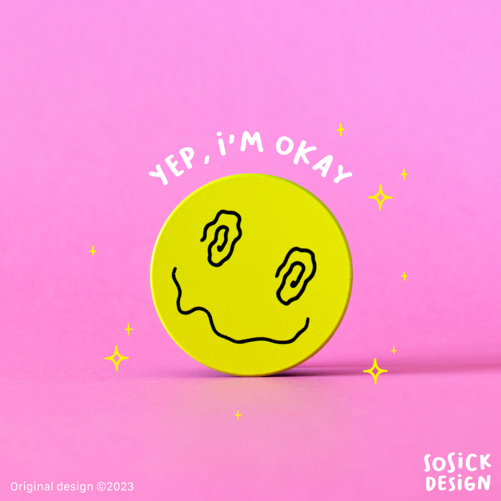 [พร้อมส่ง] SOSiCK - Griptok ที่ติดหลังโทรศัพท์มือถือ กริปต๊อก ขนาด 4 cm ...