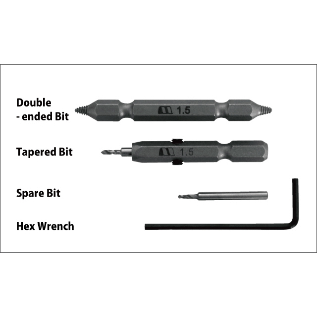 ดอกสว่านถอนสกรู Star-M Screw Extractor Bit Set ถอนหัวน็อต สกรู ถอด ...