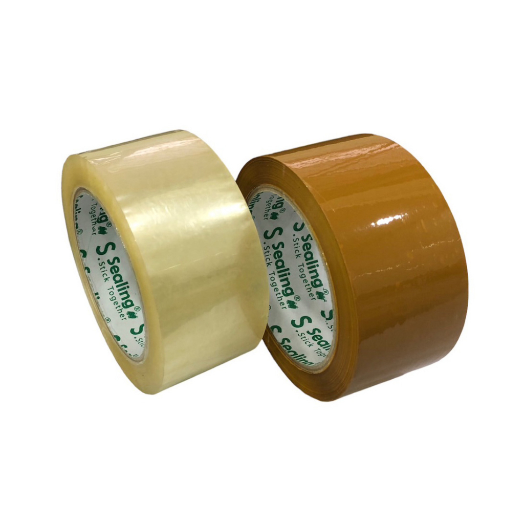 เทปปิดกล่องพัสดุOPPแบรนด์S.Sealingกว้าง2นิ้วยาว100หลา | Shopee Thailand