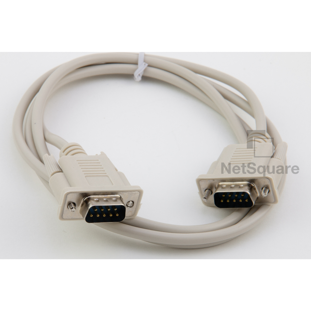 Serial RS232 Male to Male Cable 9-Pin DB9 1.5m สาย COM ชนิด Straight ...
