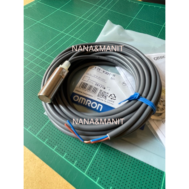 E2E-X3D1-N 5M หัว 12mm ระยะจับ 3mm จับโลหะ 2สาย NO 12V-24VDC ️สายยาว 5 เมตร ️ | Shopee Thailand