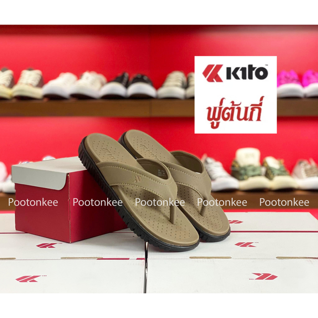 Kito รองเท้าแตะกีโต้ รุ่น AG34 รองเท้าแตะเเบบหูคีบ ไซส์ 40-43 รุ่นใหม่ล่าสุด ของเเท้ พร้อมส่ง ...