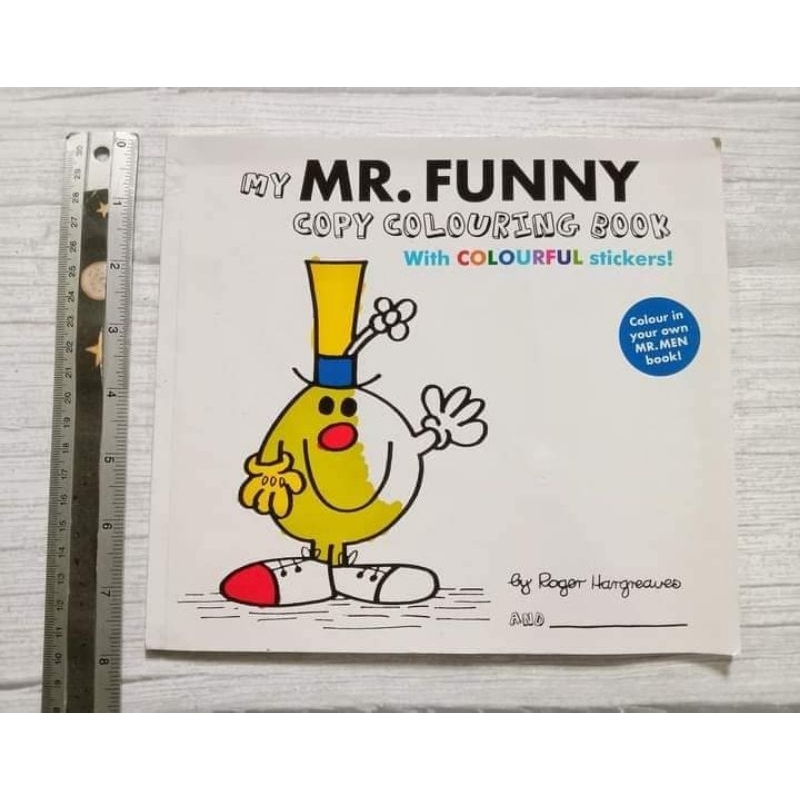 หนังสือเด็ก นิทานเด็ก Mr. Men Mr. Greedy My funny copy colouring book ...