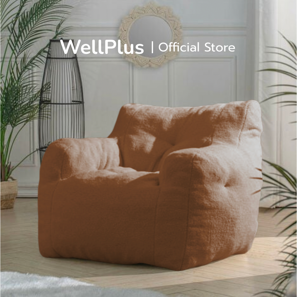 WellPlus รุ่นคลาสสิก Beanbag บีนแบค โซฟาและเก้าอี้ และรุ่นสายรุ้ง พร้อมเม็ดโฟม | Shopee Thailand