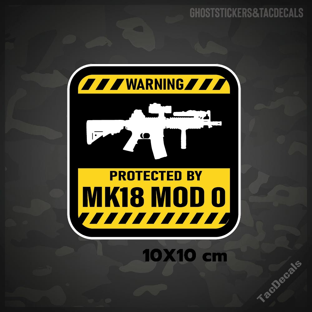 สติกเกอร์รูปปืนMK18 MOD 0 /AR15 สติกเกอร์ติดรถยนต์ มอเตอร์ไซค์ กล่อง ...