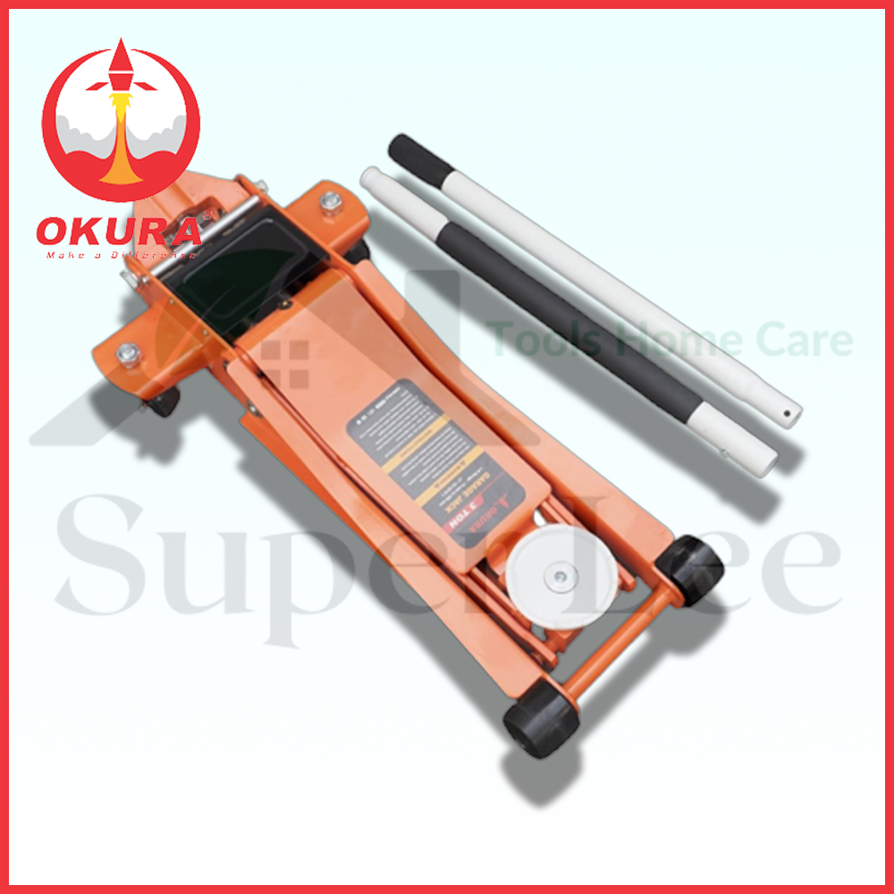 OKURA รุ่น OK-3EL แม่แรง แม่แรงตะเข้ แม่แรงยกรถ แม่แรงตะเข้ยกรถ แม่แรงโหลดเตี้ย แม่แรงตะเข้โหลด ...