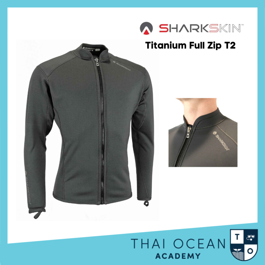 Sharkskin Titanium T2 Chillproof Long Sleeve Full Zip สำหรับผู้ชาย ...
