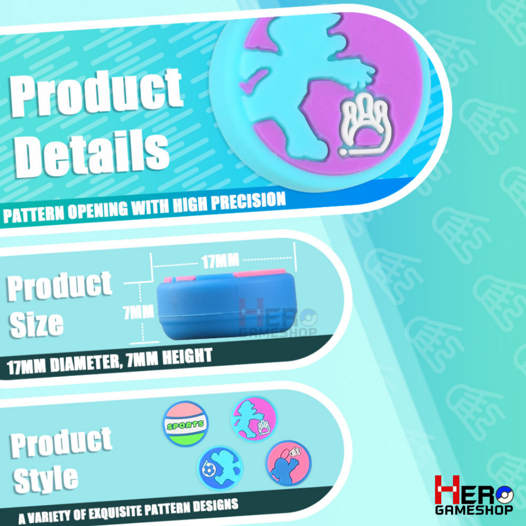 จุกซิลิโคน Nintendo Switch Oled อนาล็อก Analog Joy Con หลากลาย หนา ...