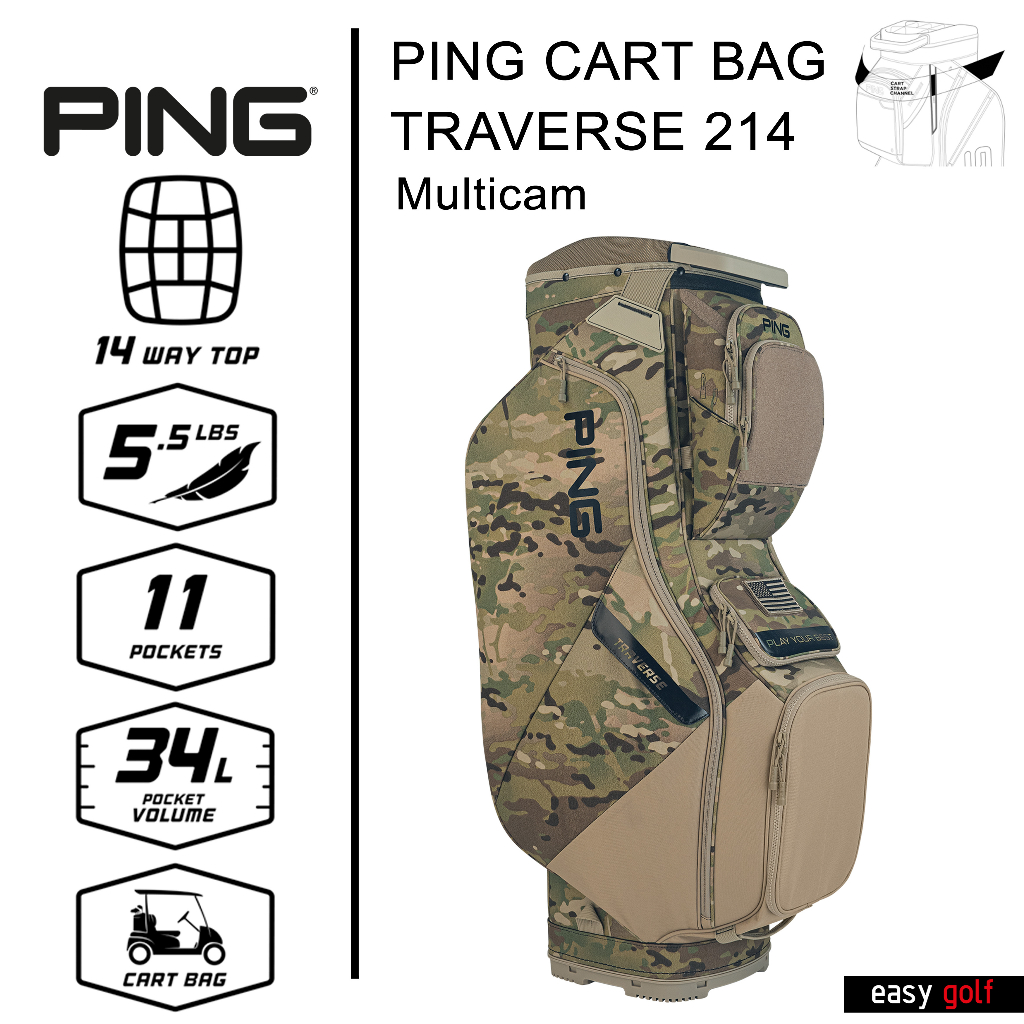 PING BAG TRAVERSE 214 PING CART BAG ถุงกอล์ฟ | Shopee Thailand
