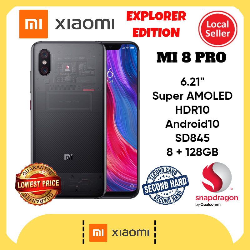 Xiaomi Mi 8 Explorer 8GB RAM 128GB ROM 6.21 นิ้ว Super AMOLED HDR10 Android 10 พร้อม MIUI12 ...