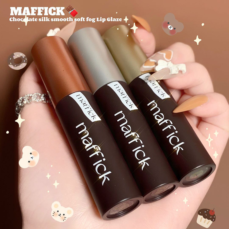 ลิปสติก MAFFICK CHOCOLATE Silky Matte Lip Glaze ลิปโคลน (MF141 ...