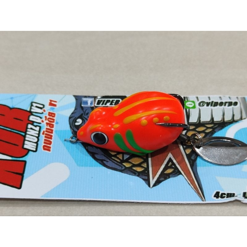 กบยาง กบมันส์ดีย์ V1 KOB MUNZ D V1 ขนาด 4 cm น้ำหนัก 7 กรัม ตัวเบ็ดSNS ...