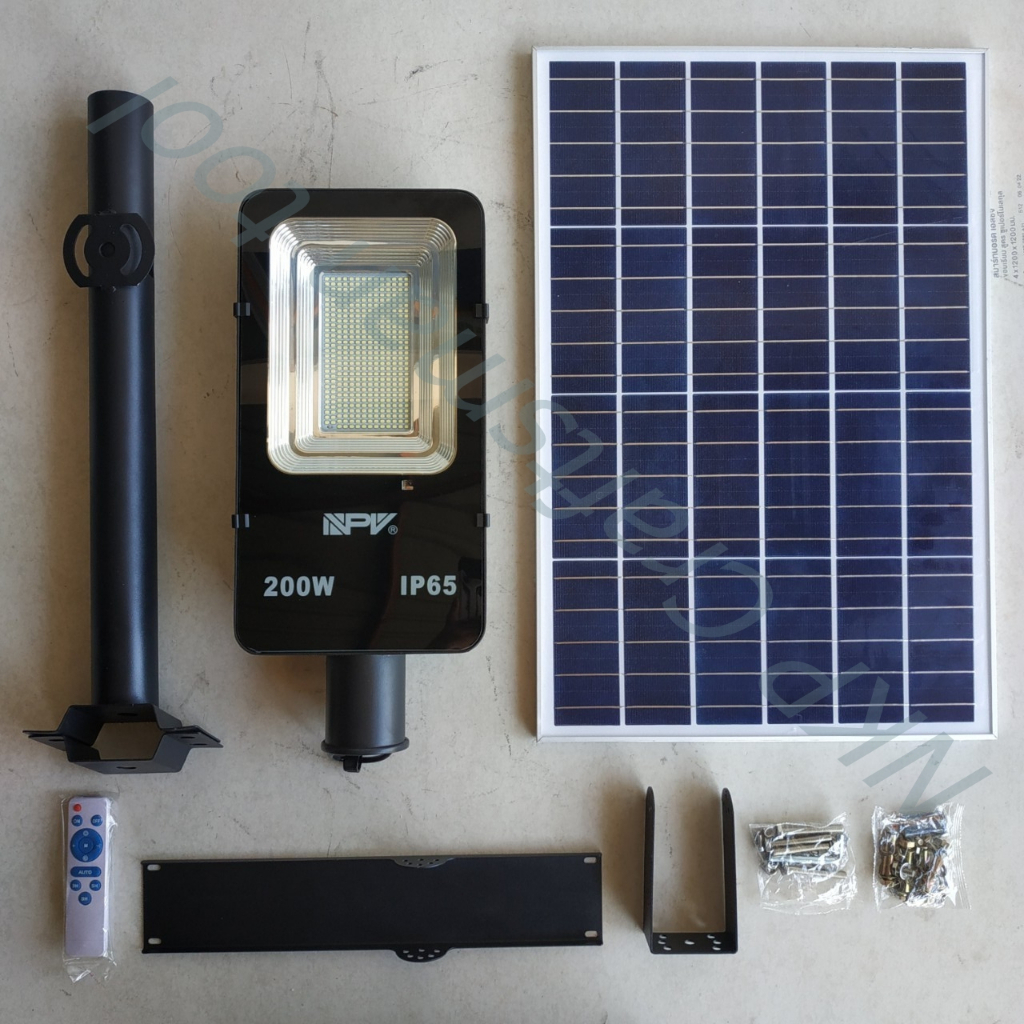 โคมถนน NPV LED SOLAR NSL4-200W แบตเตอรี่ยาวนานเกินกว่า 5 ปี ทนทาน อย่างดี ของแท้ | Shopee Thailand