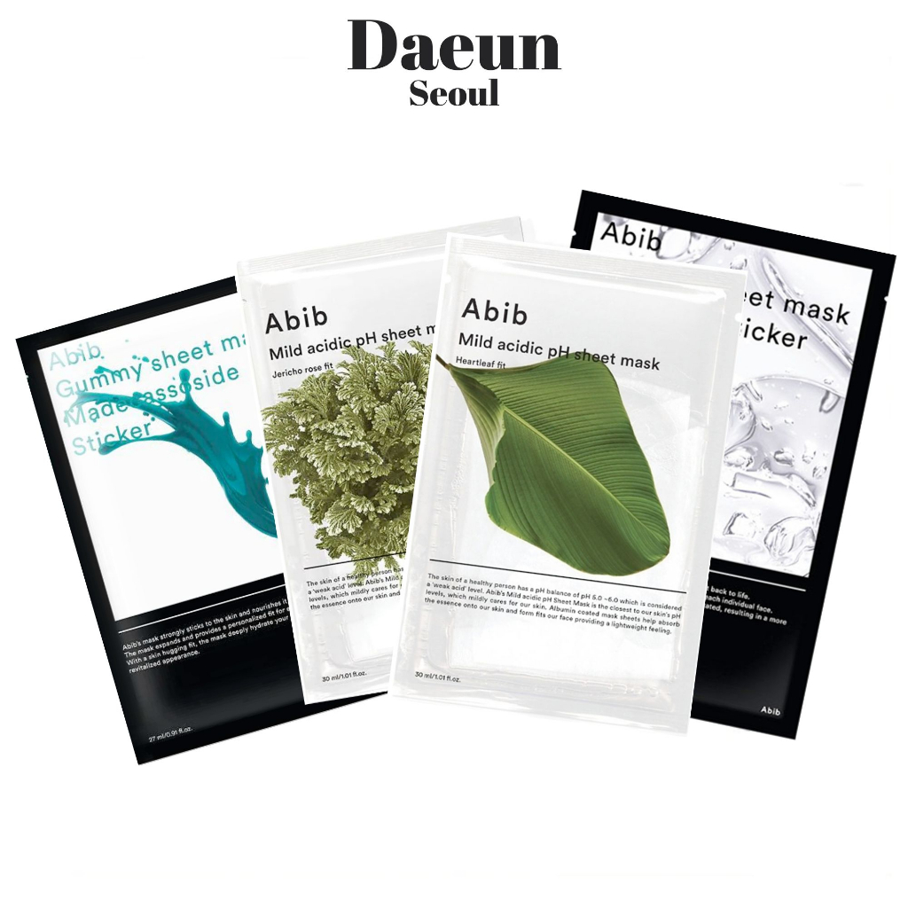 [1แผ่น/ พร้อมส่ง] มาส์กหน้าอะบิบ Abib gummy sheet mask sticker/ fit 1 ...