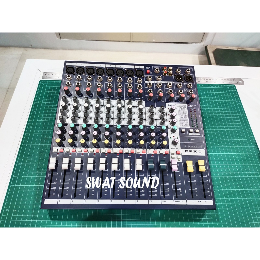 (สินค้าตรงปก100%)SOUNDCRAFT EFX8 อนาล็อก มิกเซอร์ 8 ชาแนล พร้อมเอฟเฟ็ค ...