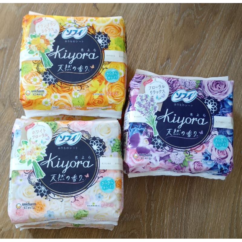Kiyora sofy panty liners 72 sheets แผ่นอนามัย (เลือกกลิ่นที่ต้องการ) | Shopee Thailand
