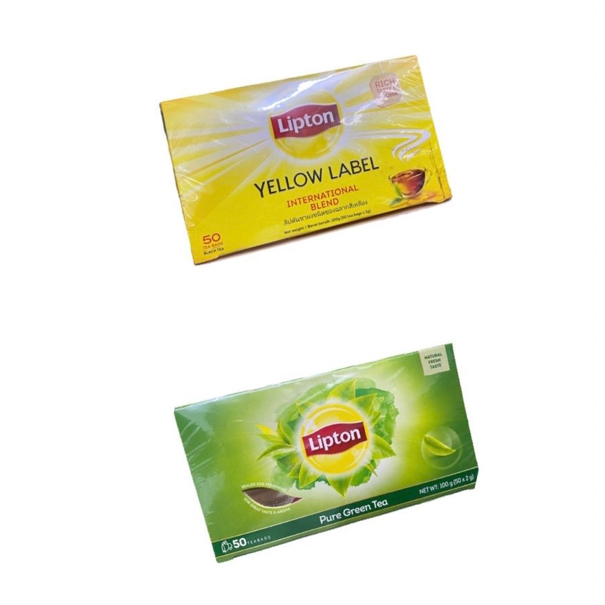 Lipton ลิปตัน Yellow Label Green Tea ชนิด ซอง 50 ซอง | Shopee Thailand