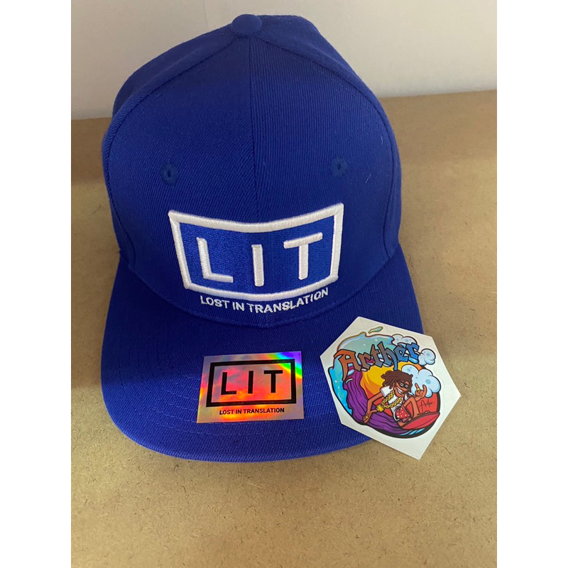 หมวก LIT Farms Blue & White LIT 110 Flex Hat แท้!! มีจำนวนจำกัด ...
