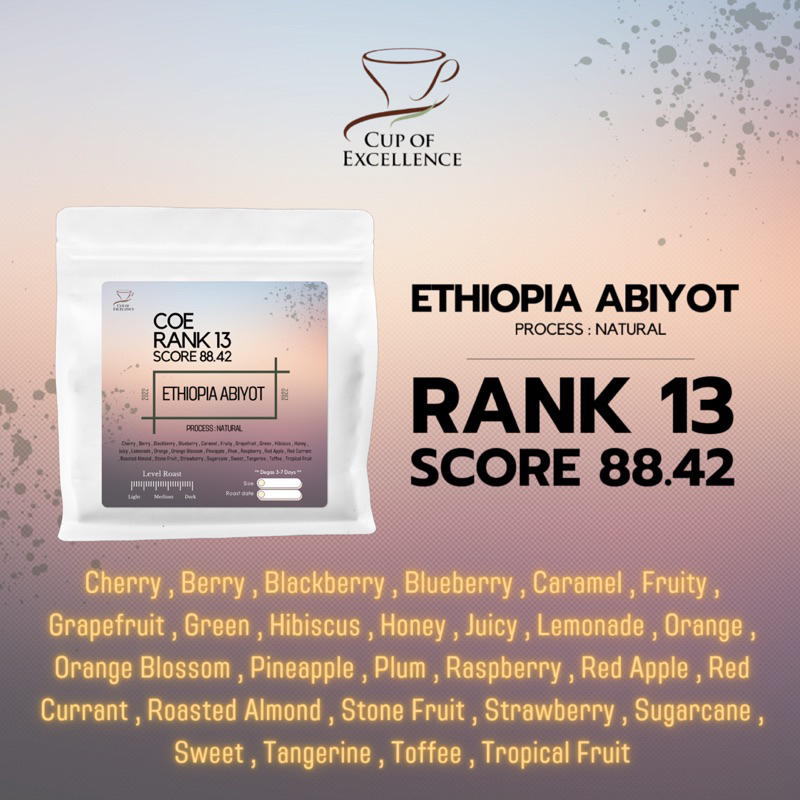เมล็ดกาแฟ Abiyot Ethiopia Rank13 | Shopee Thailand