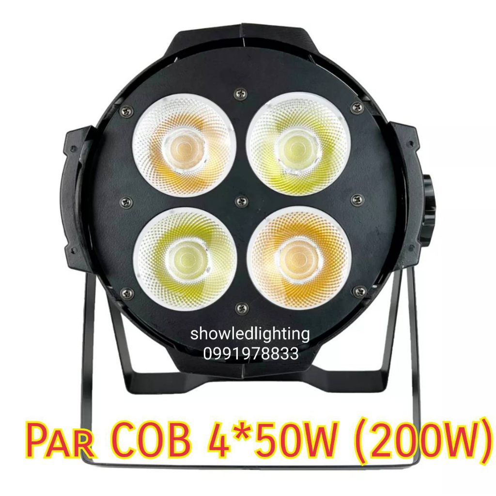 ไฟพาร์ LED 1LED*200W,4LED*50W Par COB 200w[มีตัวเลือกให้กด] แสงวอร์มล้วน ,แสงขาว&วอร์ม ไฟเธค ไฟ ...