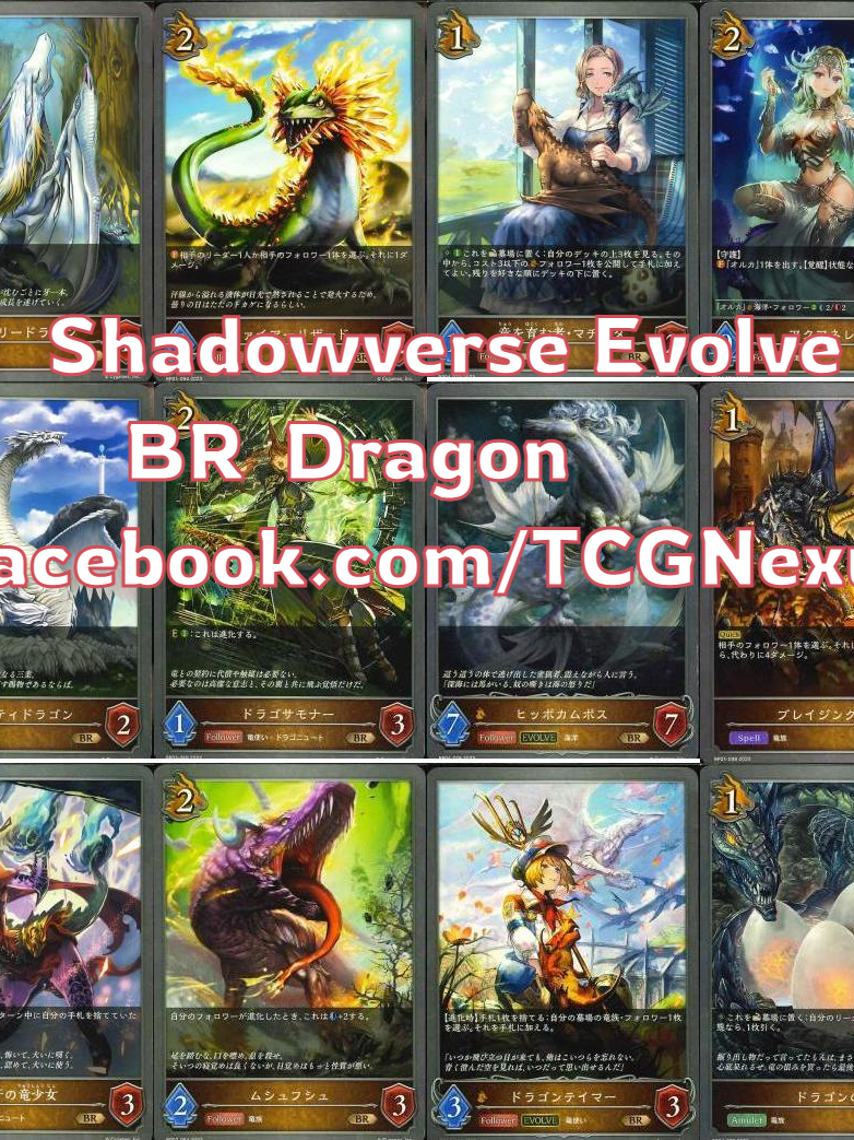 Shadowverse Evolve Single Card Dragon ระดับ BR [Dragon] [BR] [BP01] [BP02] [BP03] [BP04 ...