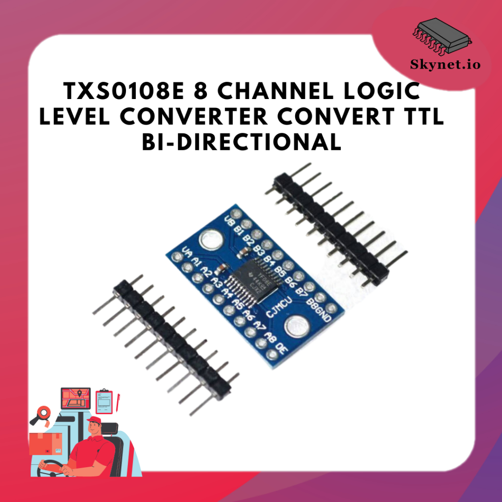 TXS0108E 8 Channel Logic Level Converter Convert TTL Bi-Directional ...