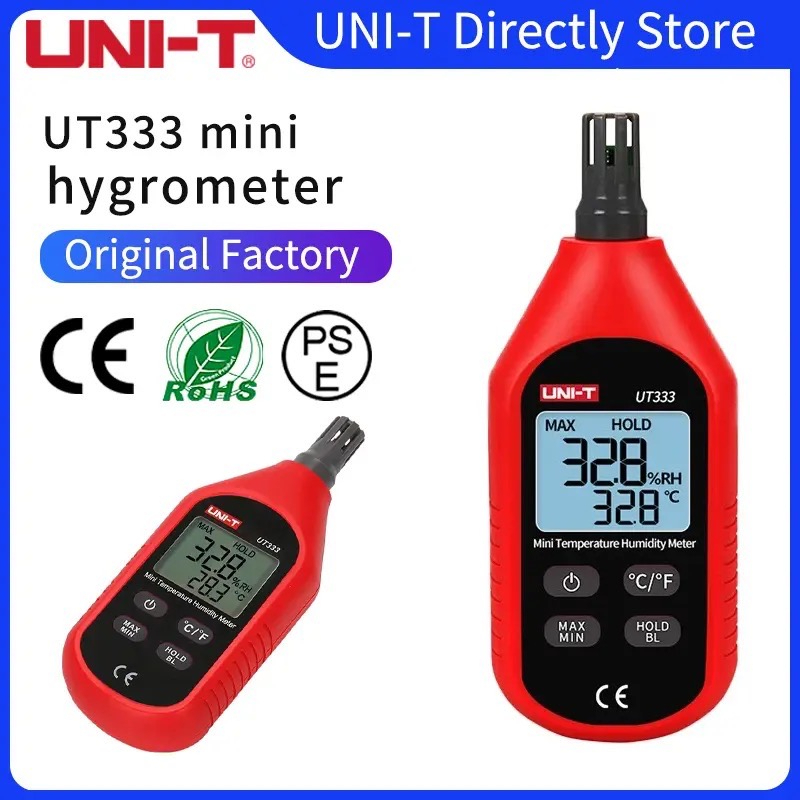 UNI-T UT333/ UT333BT เครื่องวัดความชื้น เครื่องวัดอุณหภูมิ แบบดิจิตอล ...