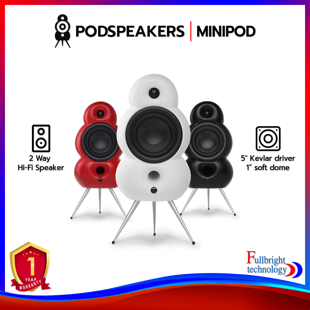 Podspeakers MiniPod Bookshelf Speakers ขนาด 5 นิ้ว 2 ทาง รองรับการ ...