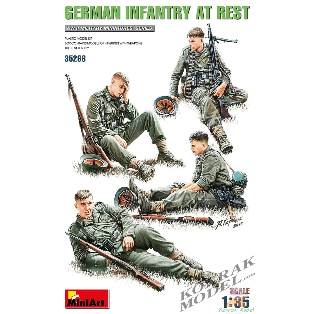 MINIART 35266 GERMAN INFANTRY AT REST [1/35] | Shopee Thailand