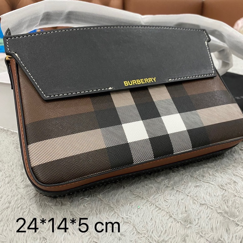 Burberry Crossbody Bag กระเป๋าสะพายข้างผ้าแคนวาสแบรนด์เนมสะพายถือ | Shopee Thailand