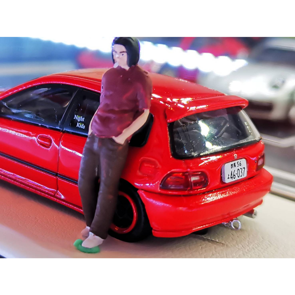 Ghost Player 1:64 Honda Civic EG6 Diecast. "Shoji Shingo"Pattern. Honda Civic EG6 + Figure ...