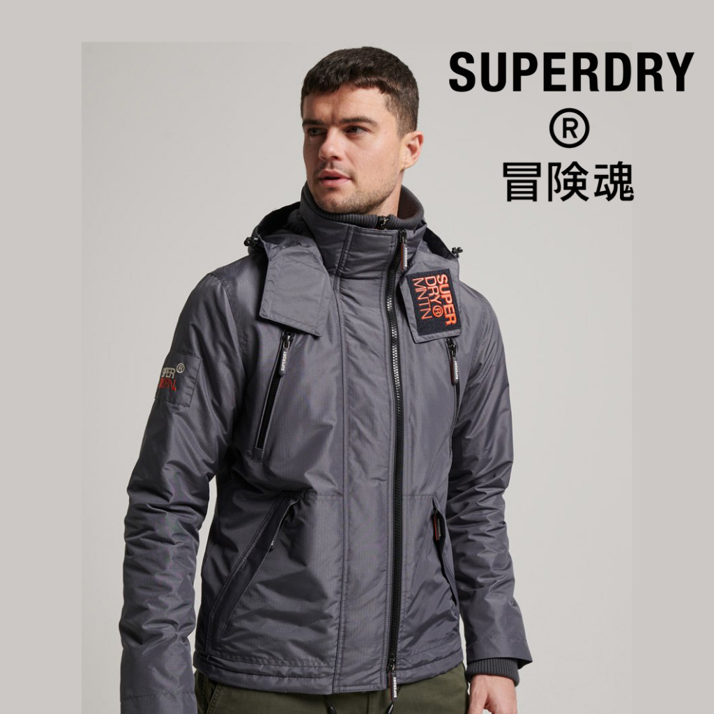 เสื้อกันหนาว Superdry Mountain SD Windcheater Jacket - Grey/Orange รุ่น ...