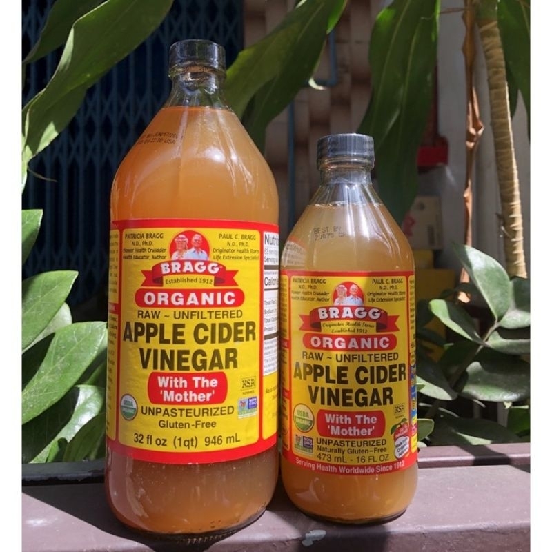 BRAGG Organic Apple Cider Vinegar ACV Size L 946 ml | Shopee Thailand