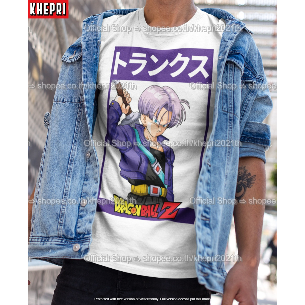 เสื้อยืด Unisex รุ่น ทรังคซ์ Trunks T-Shirt ดราก้อนบอลแซด Dragon Ball Z ...