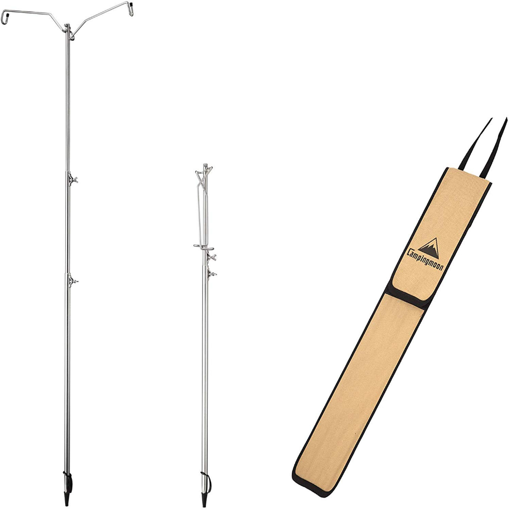 Campingmoon Stainless Steel Lantern Pile Driver (D-240)ขาตั้งตะเกียงสแตนเลสแบบปักดิน | Shopee ...