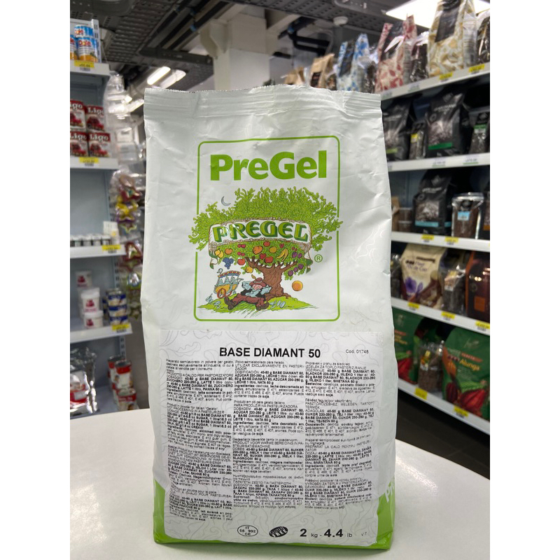 pregel ผงไอศกรีม เจลาโต้ Pregel BASE DIAMANT 50(Hot Process)2kg. | Shopee Thailand