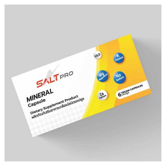 SALTPRO (ซอลท์ โปร) เกลือแร่แคปซูลป้องกันตะคริว สำหรับวิ่ง ออกกำลังกาย (Z10) | Shopee Thailand