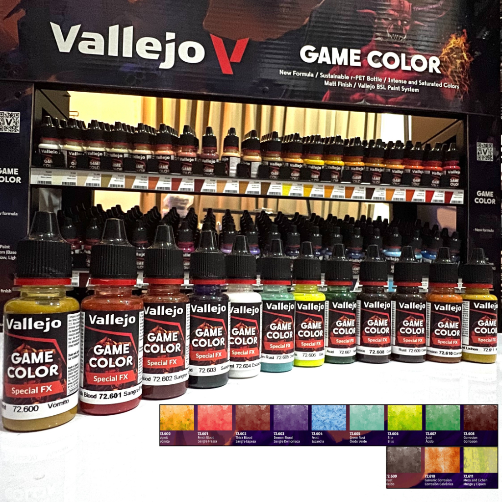 VALLEJO NEW GAME SPECIAL FX กลุ่มสีเอฟเฟค คราบเลือด คราบสนิม ป่าไม้ ภูเ ...
