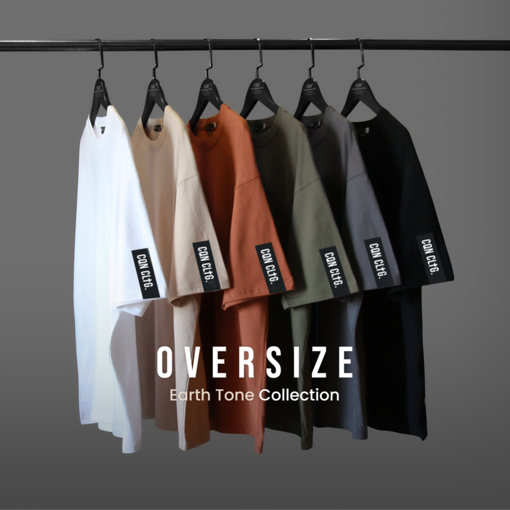 CQN | เสื้อ Oversize [ET.07”Logo Sidebar] ผ้าหนานุ่ม คอแคบ ไม่ย้วย ...