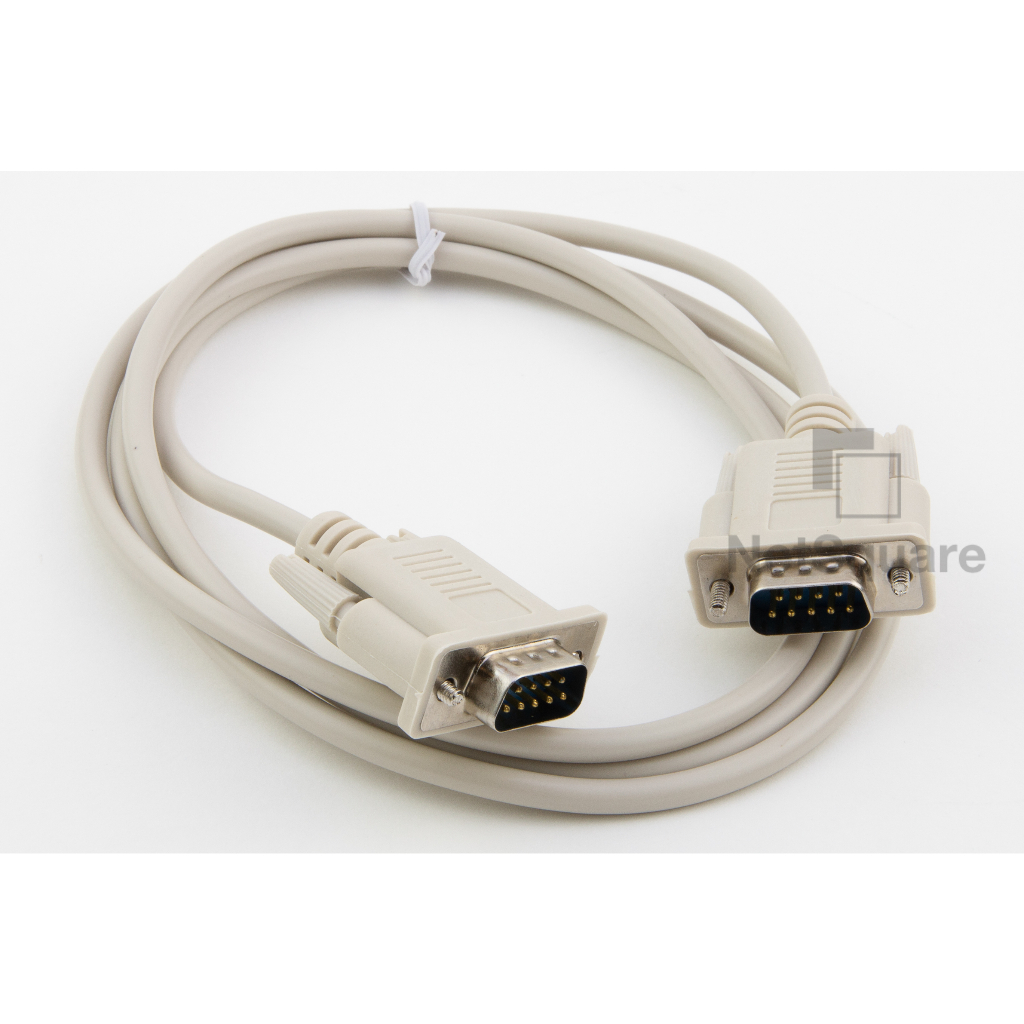 Serial RS232 Male to Male Cable 9-Pin DB9 1.5m สาย COM ชนิด Straight ...