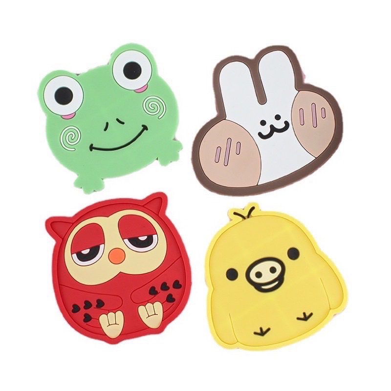 365mallshop PR75(ร้านไทย)ที่รองแก้ว PVC ลายการ์ตูน วัสดุกันลื่น ล้างได้ ...