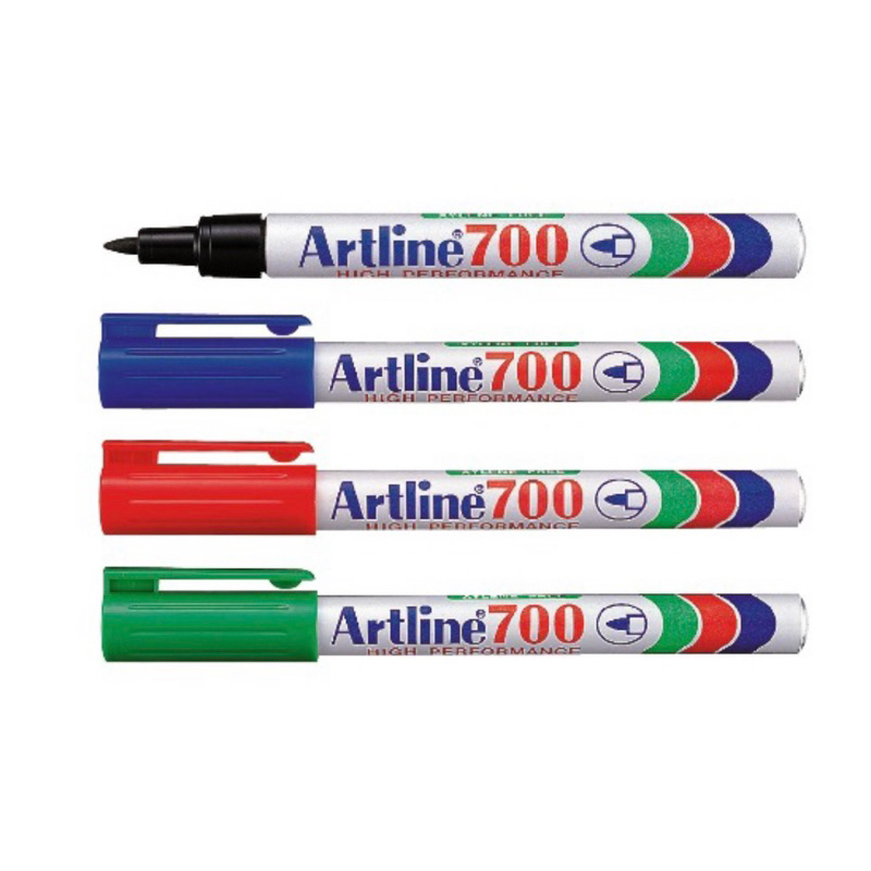 “Artline” EK-700 ปากกาเคมี หัวกลม 0.7 mm. (ดำ, น้ำเงิน, แดง, เขียว ...