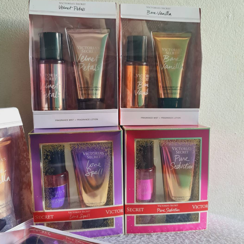 Set Box Victoria's Secret Mini Gift Set Body Mist and Body Lotion 75ml ...